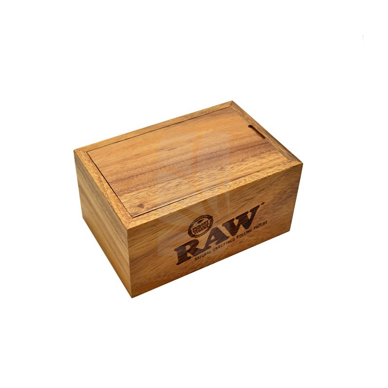 Caja RAW Slide Large Acacia - CAJA DE MADERA PARA FUMADOR Raw®